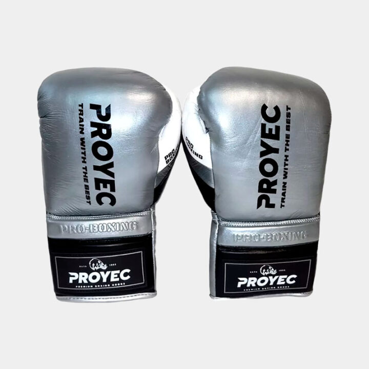 Guantes De Boxeo - Proyec Pro Boxing (Plateado) | MMA Espartano