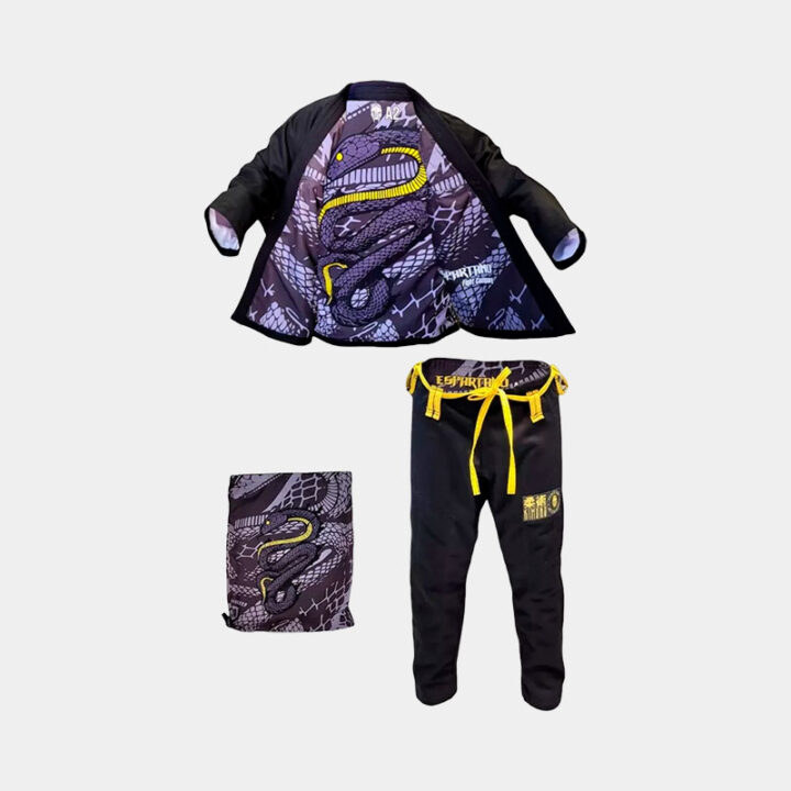 Kimono Gi Jiu Jitsu Snake Mamba Bjj - Espartano (Negro/Dorado) | MMA ...