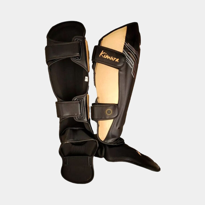 Protector Tibial - Kimura (Negro/Dorado) | MMA Espartano